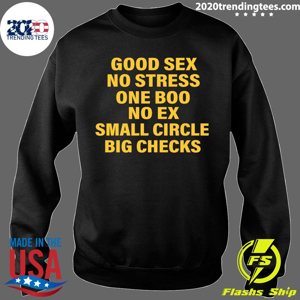 Good Sex No Stress One Boo No Ex Small Circle Big Checks Shirt - 2020 ...