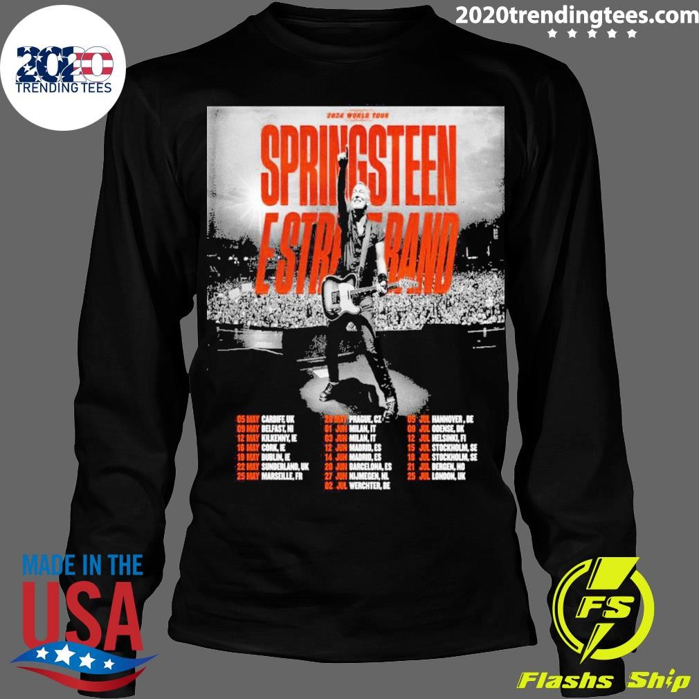 Official Bruce springsteen and the e street band 2024 world tour Tee ...