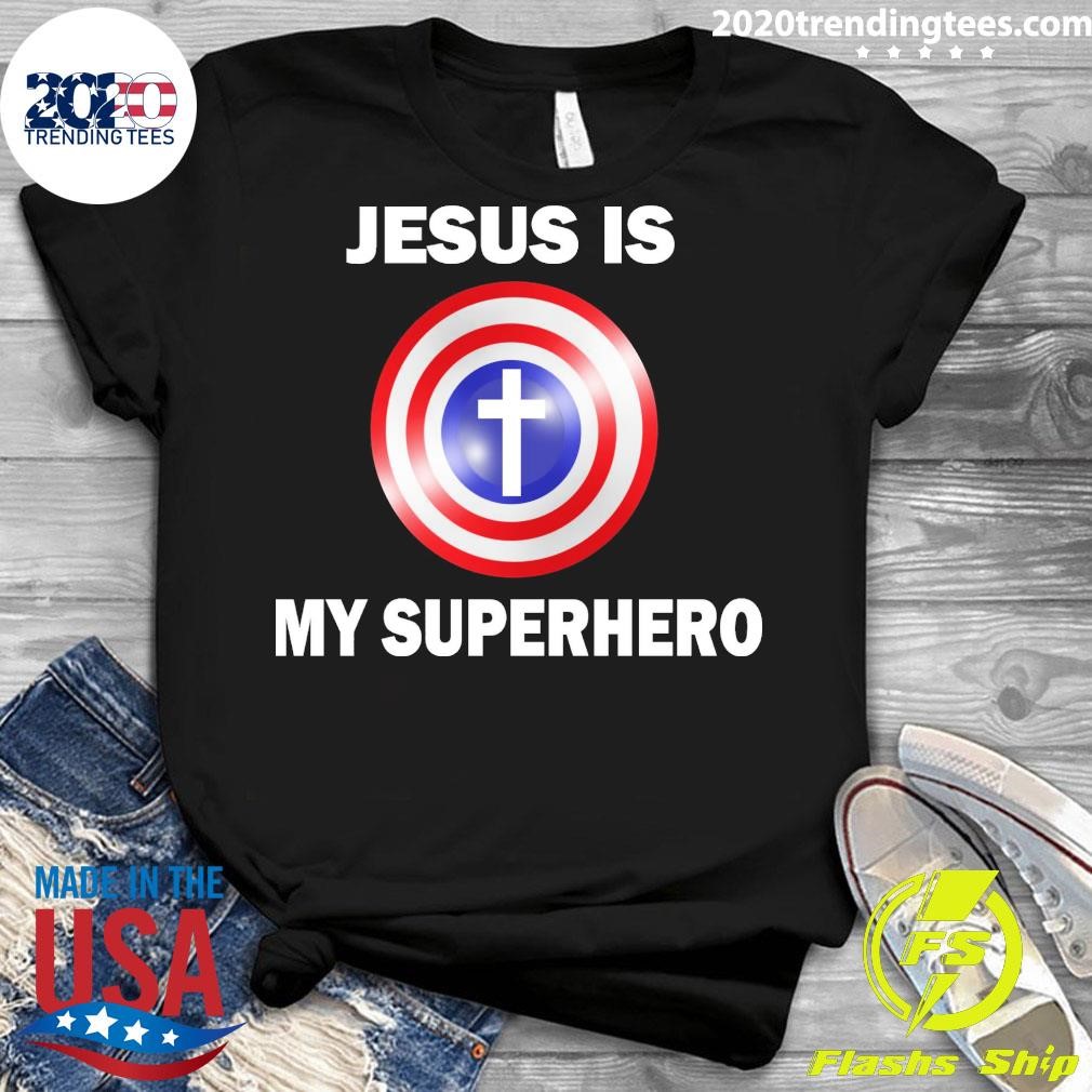 Original Captain Jesus Is My Superhero Cross T-shirt - 2020 Trending Tees