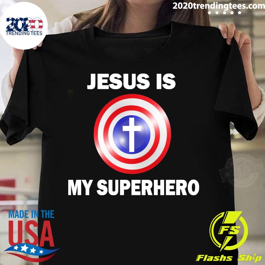 Original Captain Jesus Is My Superhero Cross T-shirt - 2020 Trending Tees