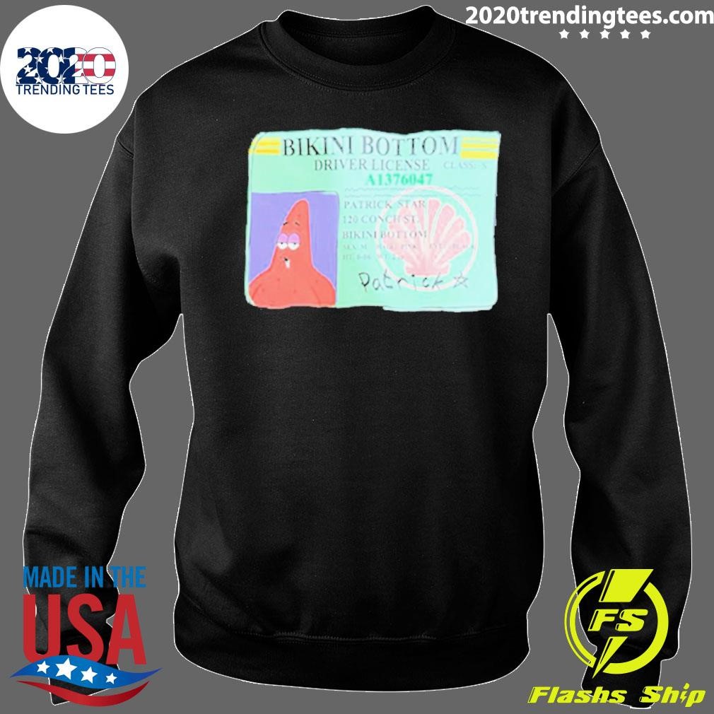 Best nickelodeon Patrick Star Bikini Bottom Driver’s License T-shirt ...