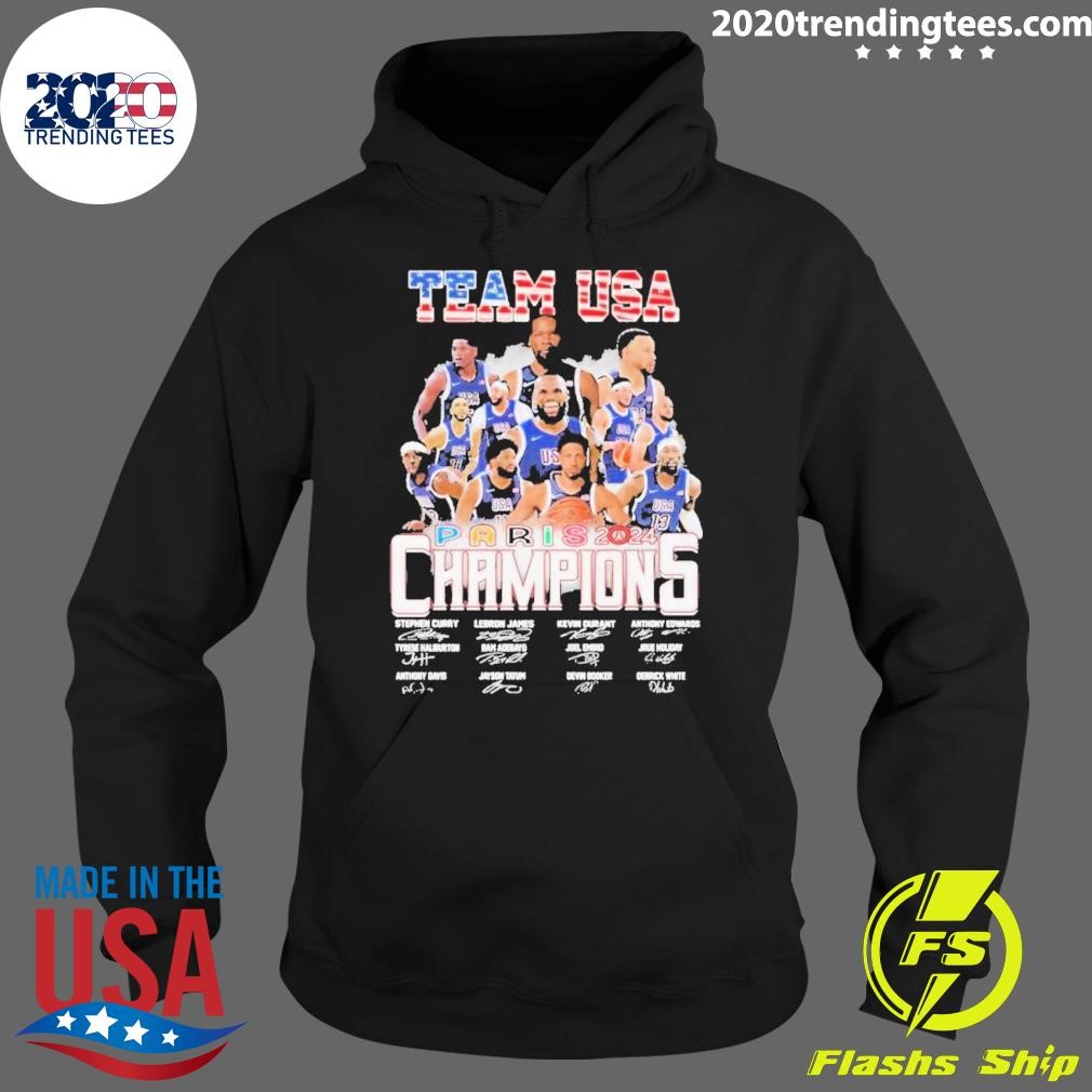 Nice Team USA Champions Baseball Olympic Paris 2024 Signature T-shirt ...